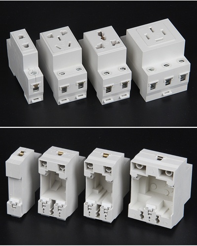 AC30 Series 4 input Din Rail Mounted Socket