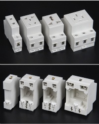 AC30 Series 4 input Din Rail Mounted Socket